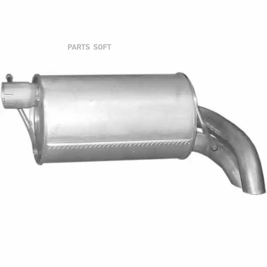 Глушитель задняя часть от официального дистрибьютора, POLMOSTROW, артикул 08671