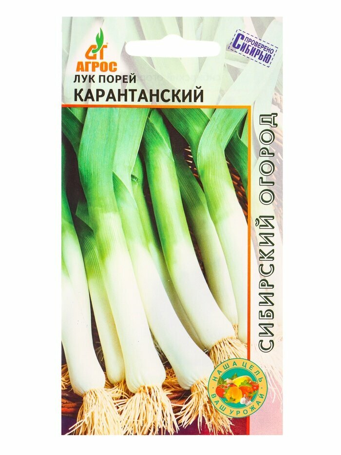 Семена Лук порей "Карантанский" 1 г 10944137