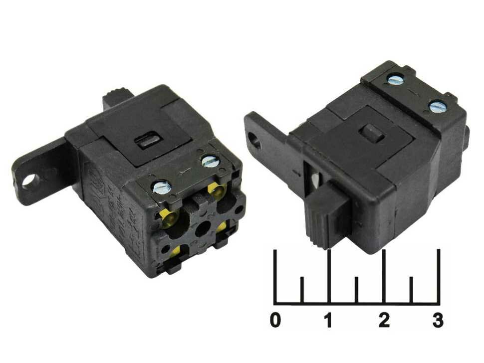 Кнопка для электроинструмента УШМ 115/125 FU18-4/2F 4A (№153)