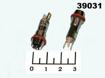 Лампа светодиодная 12V зеленая L-615-G (8мм)