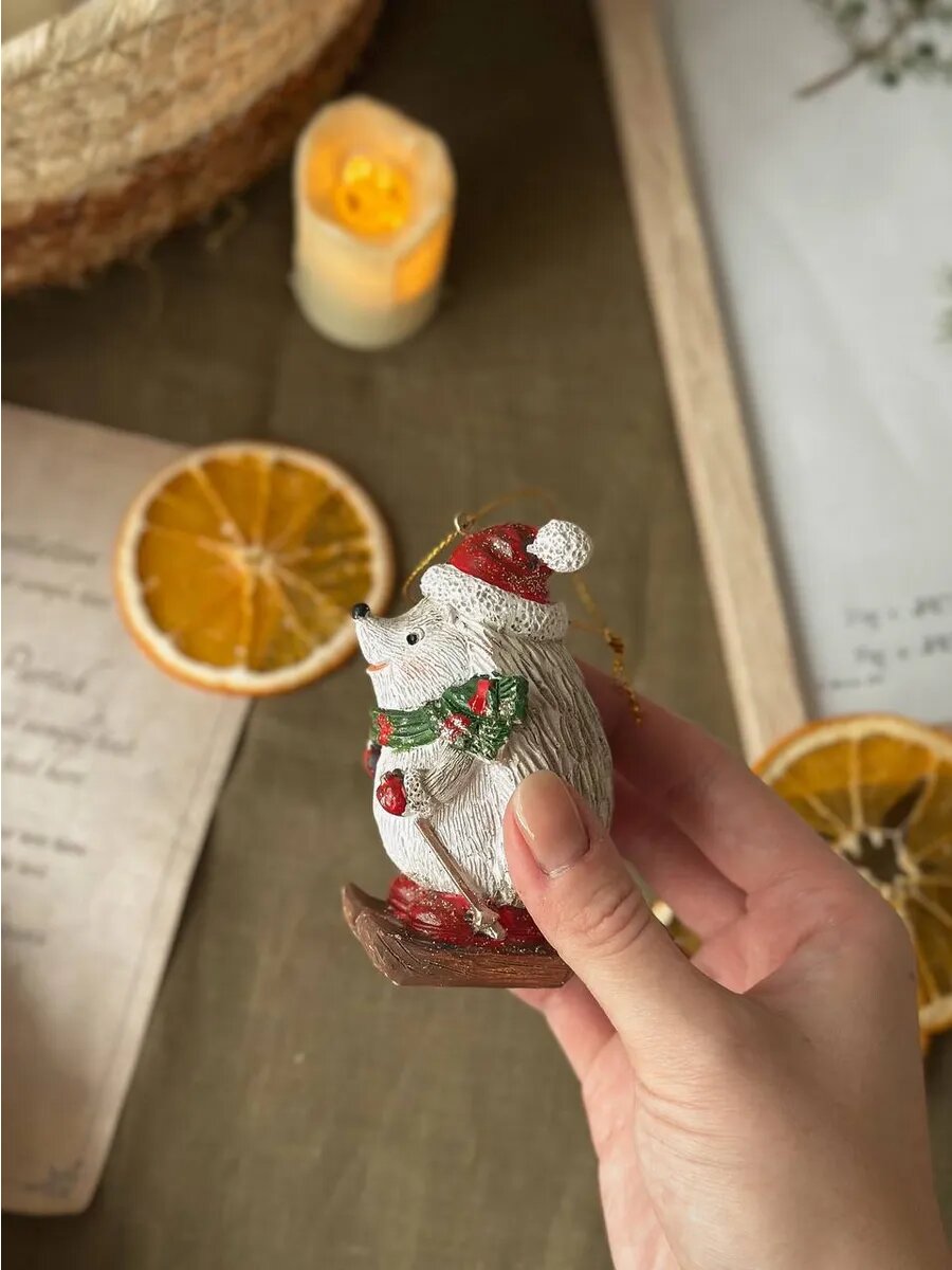 Елочная игрушка Ежик — фото 1