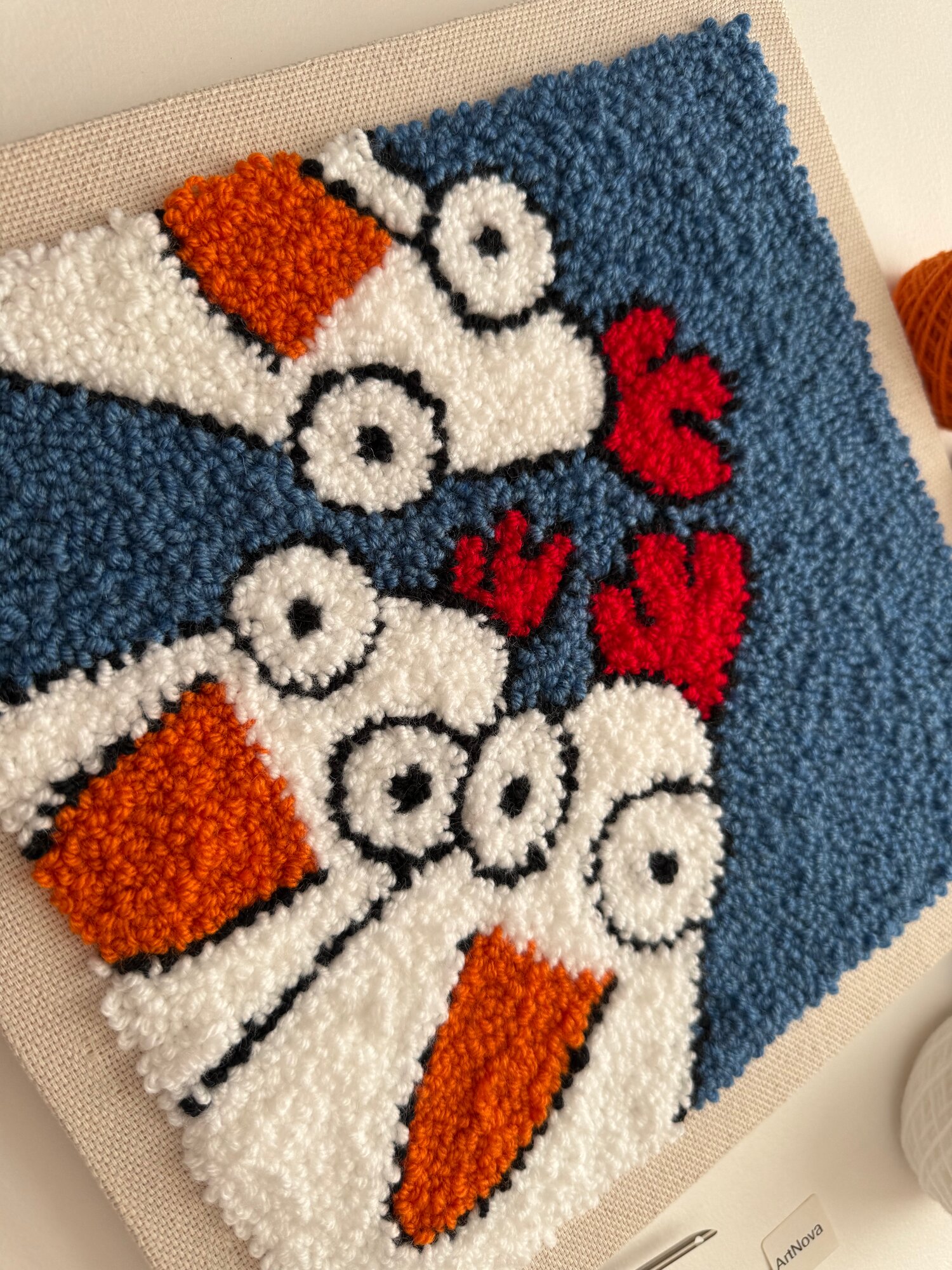 Набор для вышивания в ковровой технике 30х30см.