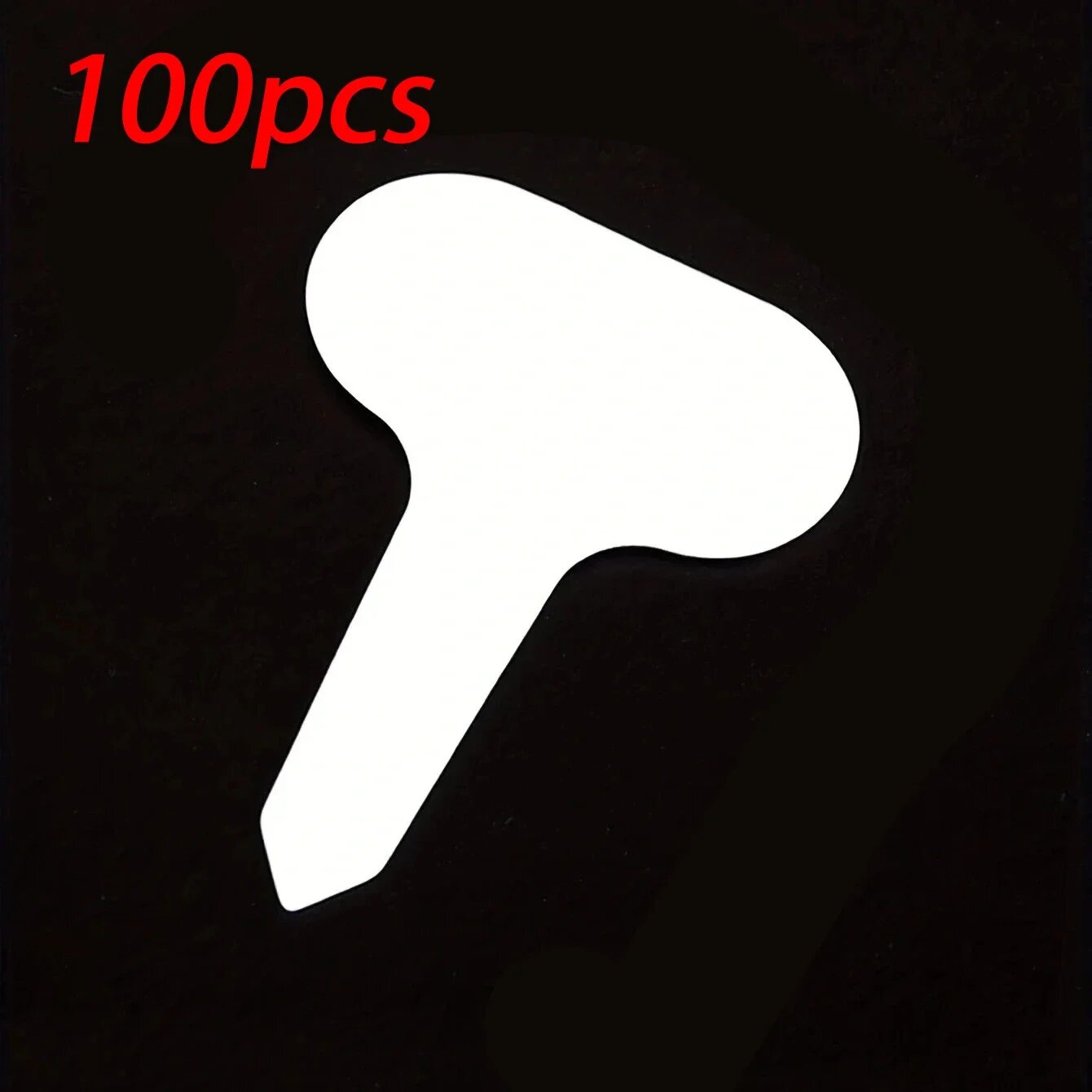 Пластиковые этикетки для растений, набор из 100 штук WHITE