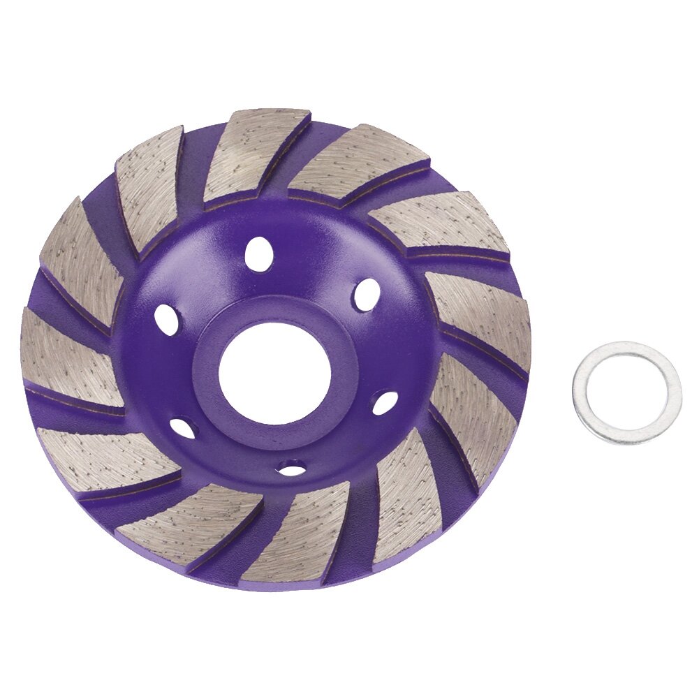 Алмазный сегментный шлифовальный диск 100 мм * 5 мм, 6 отверстий, для мрамора, бетона и камня.