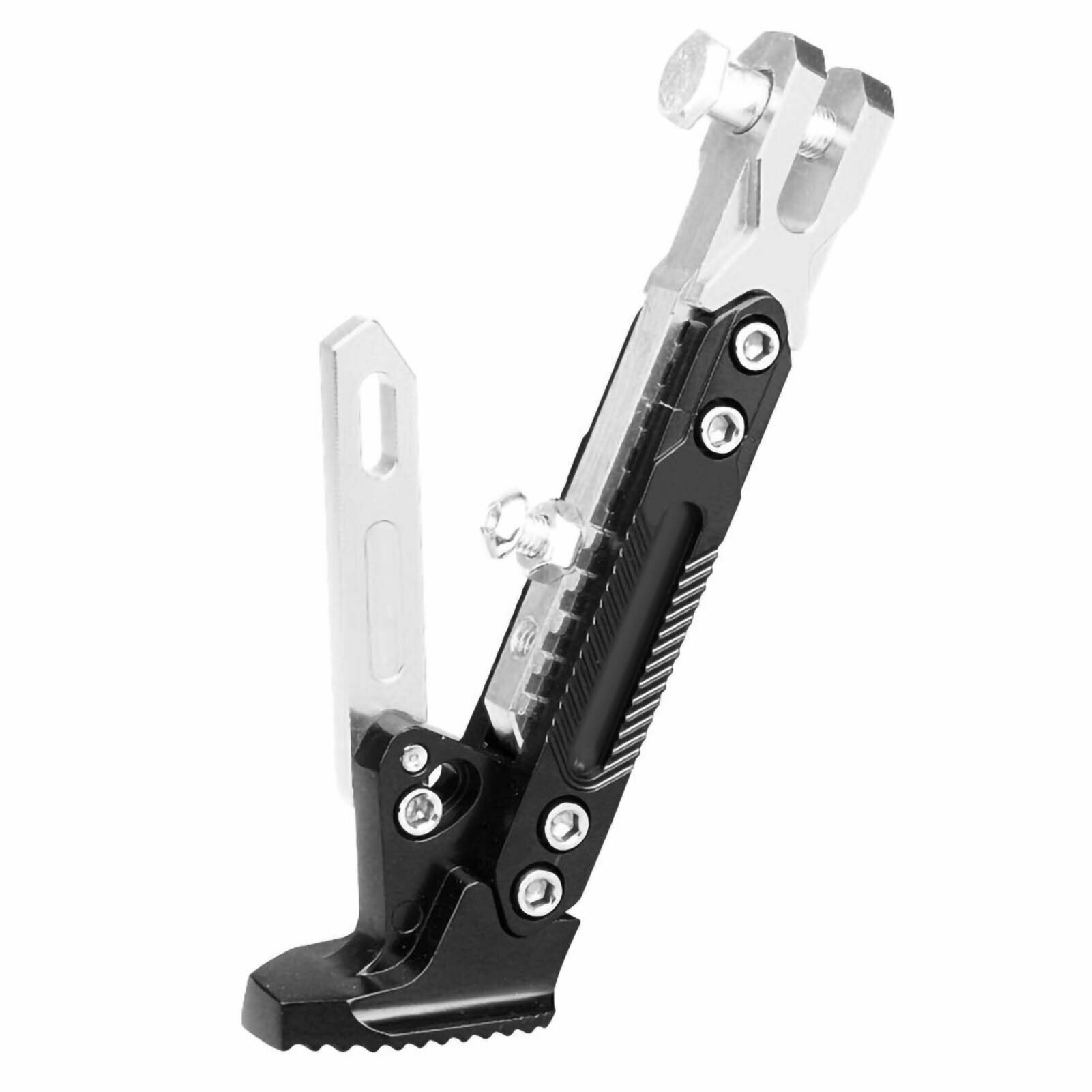 Регулируемая подножка для мотоцикла, серебристая