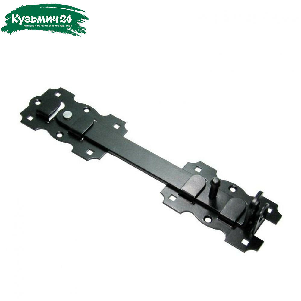 Щеколда большая ноэз ЩБ-250-П-S черная матовая