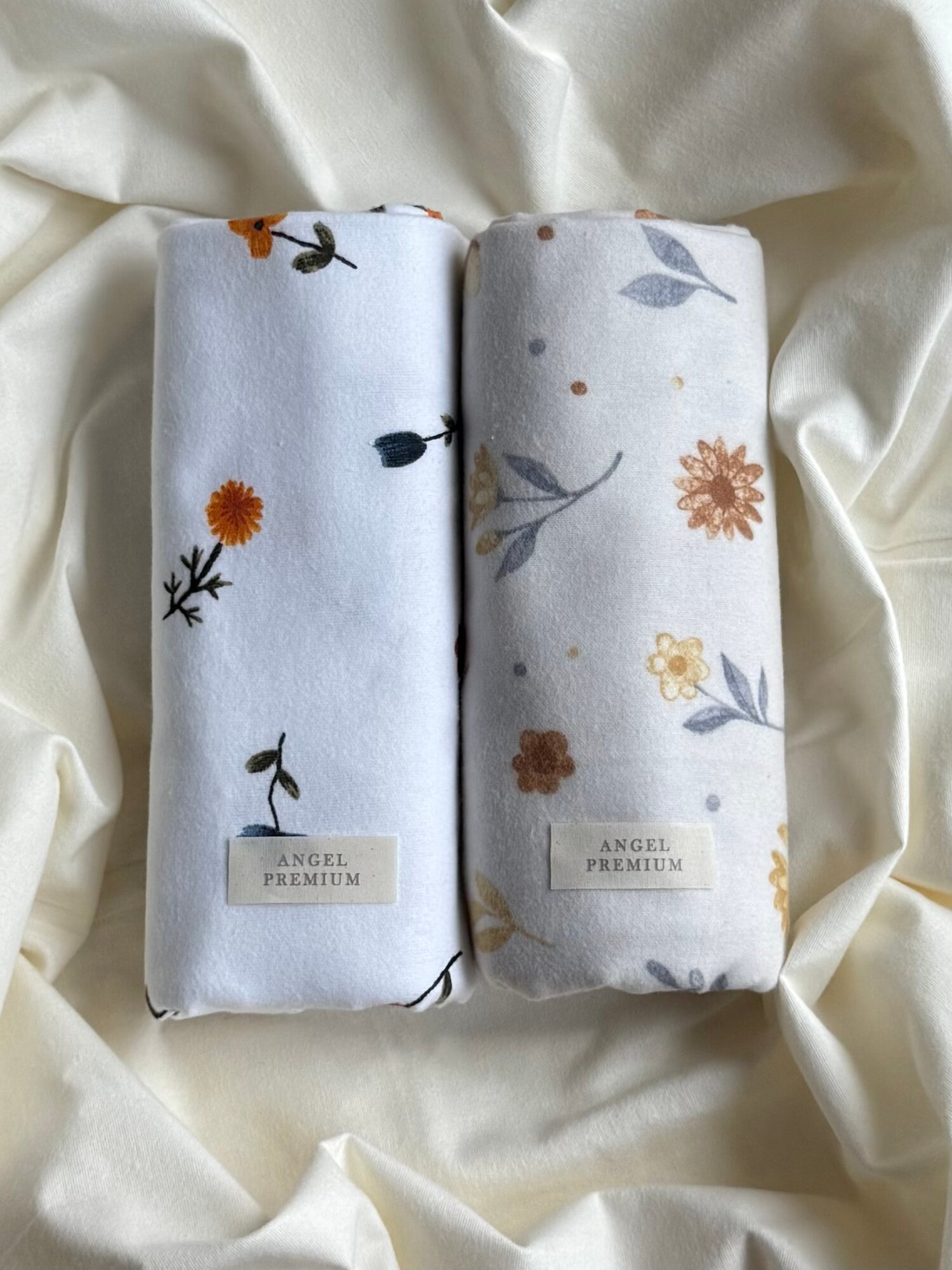 Комплект больших фланелевых пеленок ANGEL PREMIUM 100х120