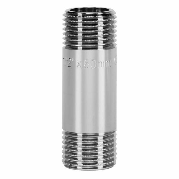 Бочонок хром удлиненный 1/2" 80 мм TIM SM022-80