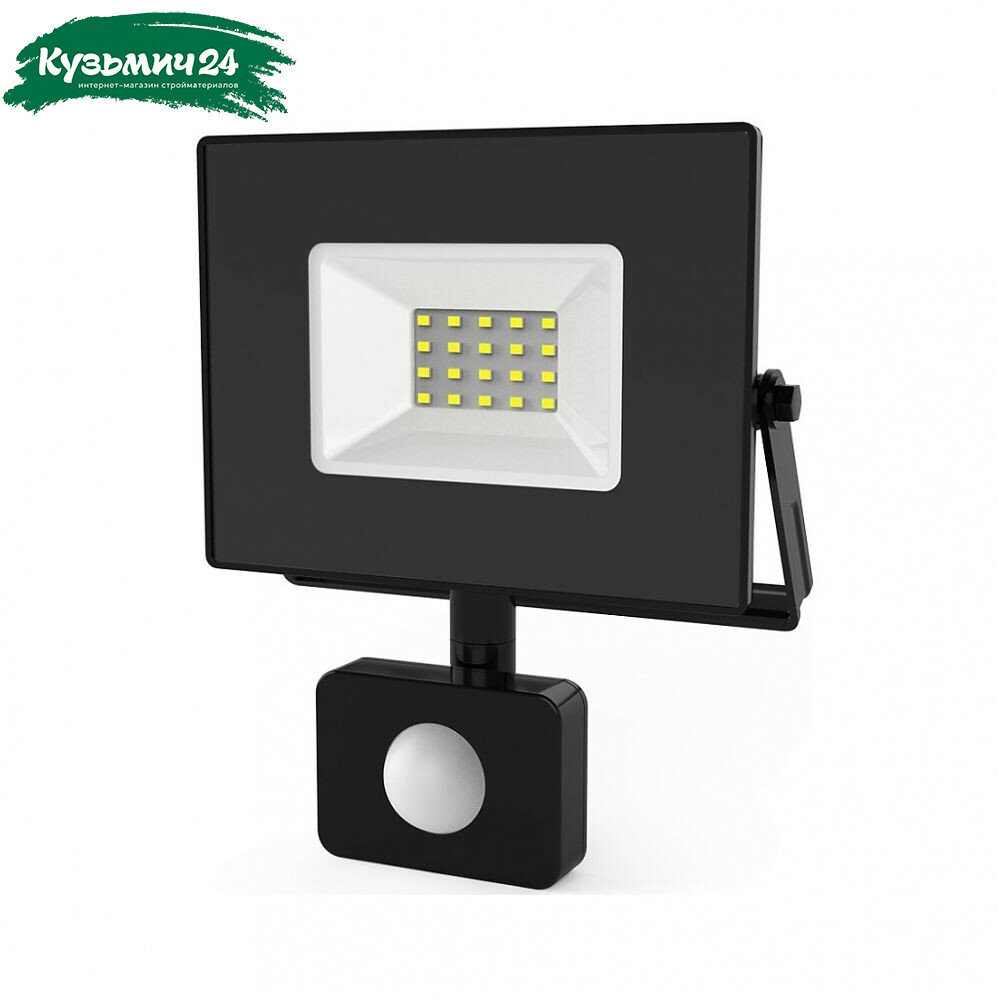 Прожектор светодиодный Gauss 628511330 с датчиком движения, 30 Вт, IP65, 6500K, черный, 1 шт