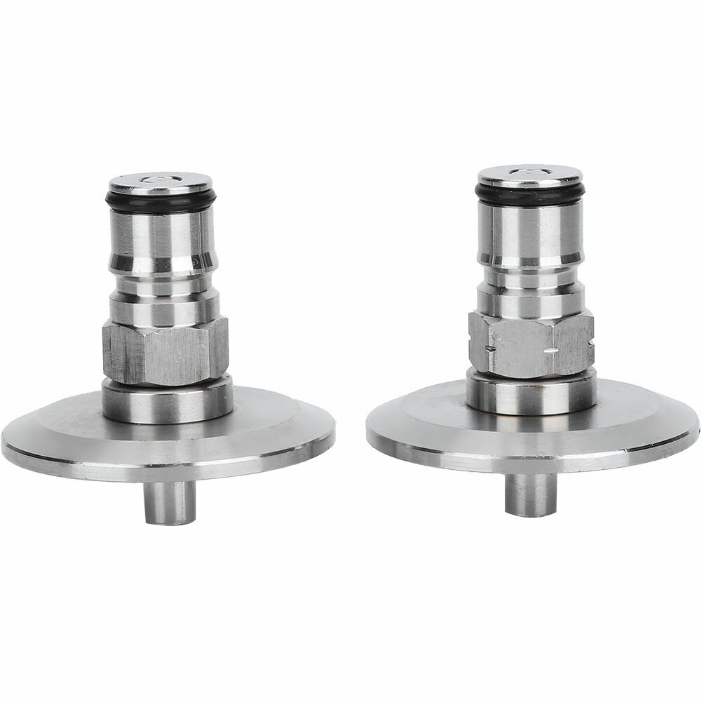 2 шт. адаптера для кега домашнего пивоварения из нержавеющей стали 304, 1,5 дюйма, TriClamp, с шаровым замком, прочный соединитель