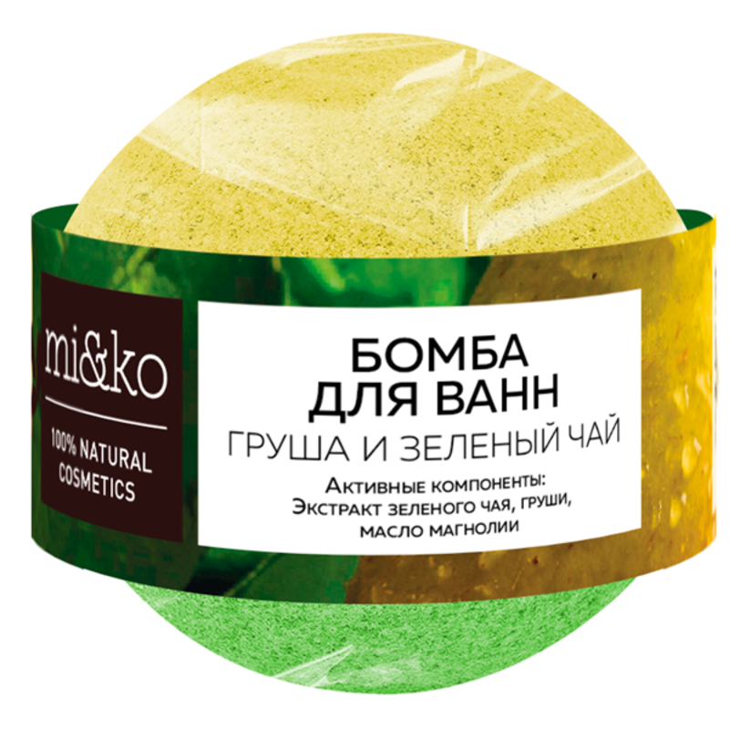 МиКо бомба для ванн "Груша и зеленый чай" 200 г