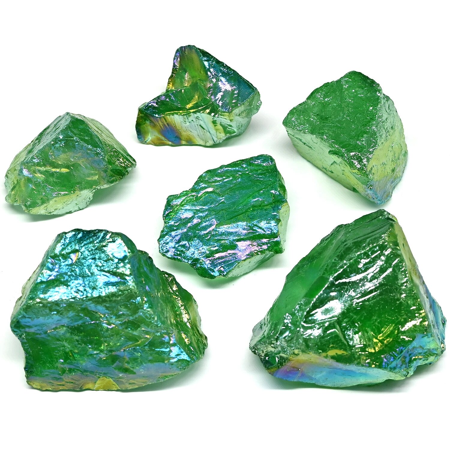 Горный хрусталь тонированный галтовка фракция 30-50мм, упаковка 200г .