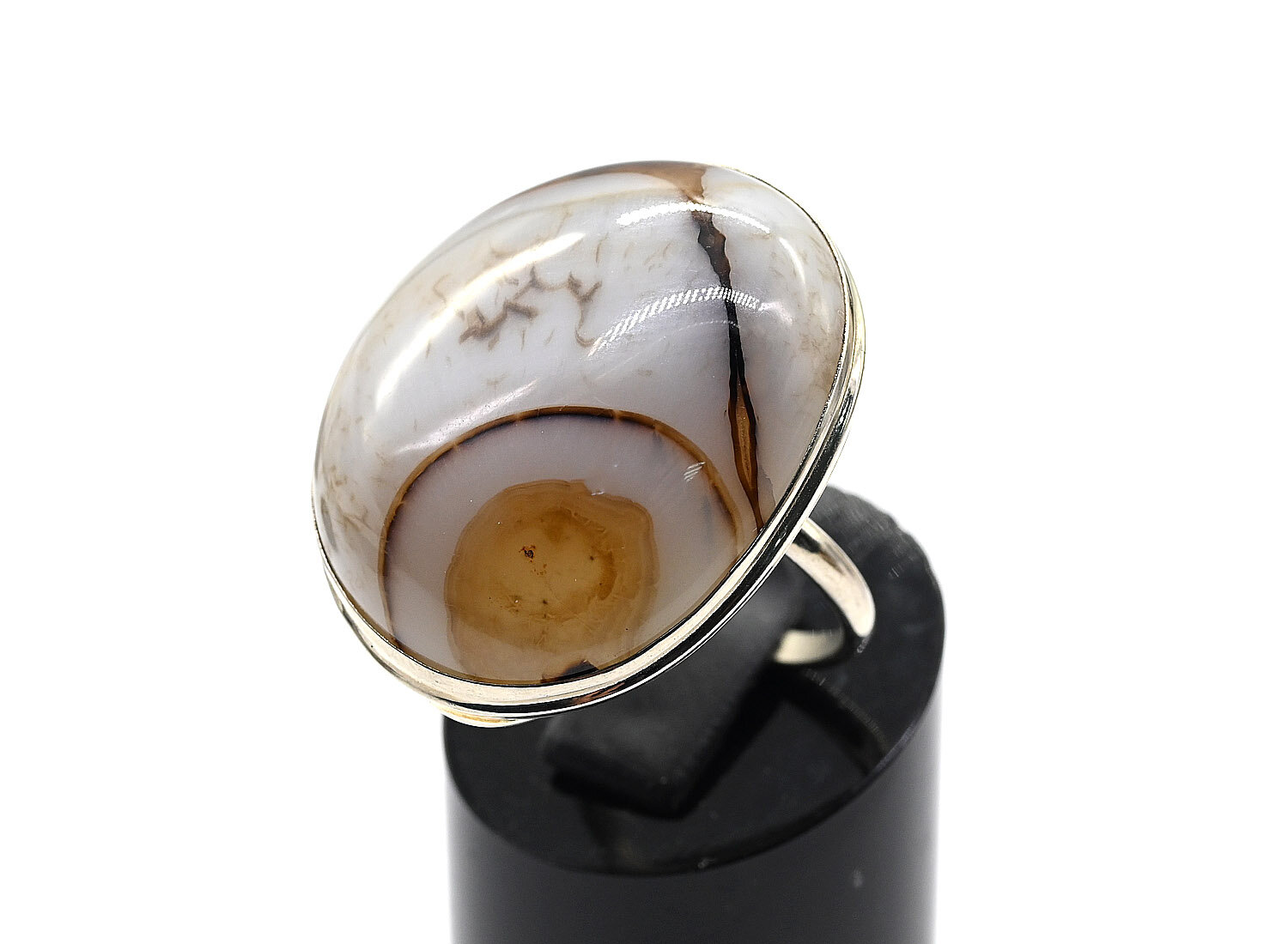 Кольцо, агат