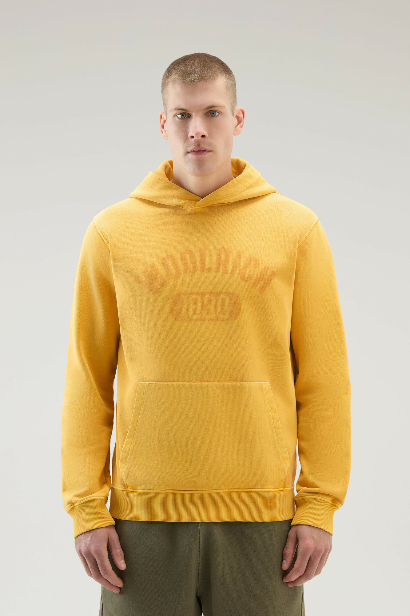 Толстовка спортивная Woolrich, размер XL, , желтый — фото 1