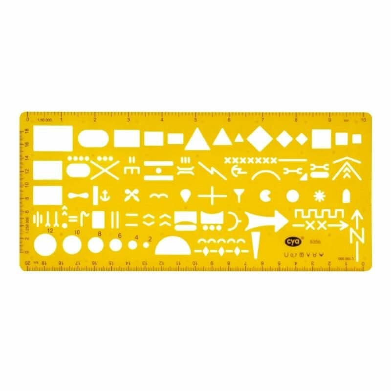 Шаблон для черчения мебели и строительных конструкций, - 8356