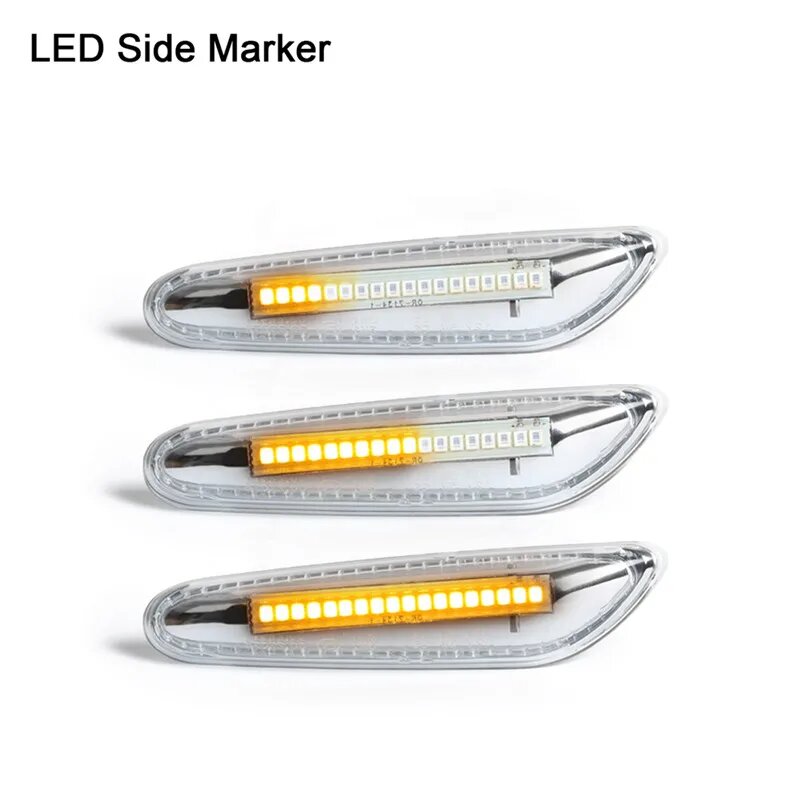 Последовательный мигающий светодиодный указатель поворота, боковой габаритный фонарь для BMW E60 E61 E90 E91 E87 E81 E83 E84 E88 E92 E93 E82 E46 1 3 5 series