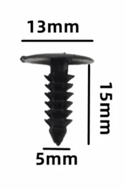 20 шт. Черный авто фиксатор 5x13x15 мм KY5MM