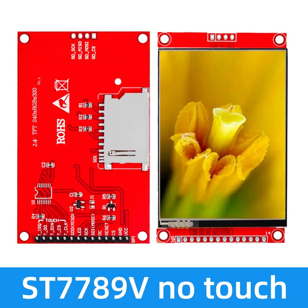 TFT SPI дисплей 2.4 дюйма 320x240 Baishundianzi st7789 not touch