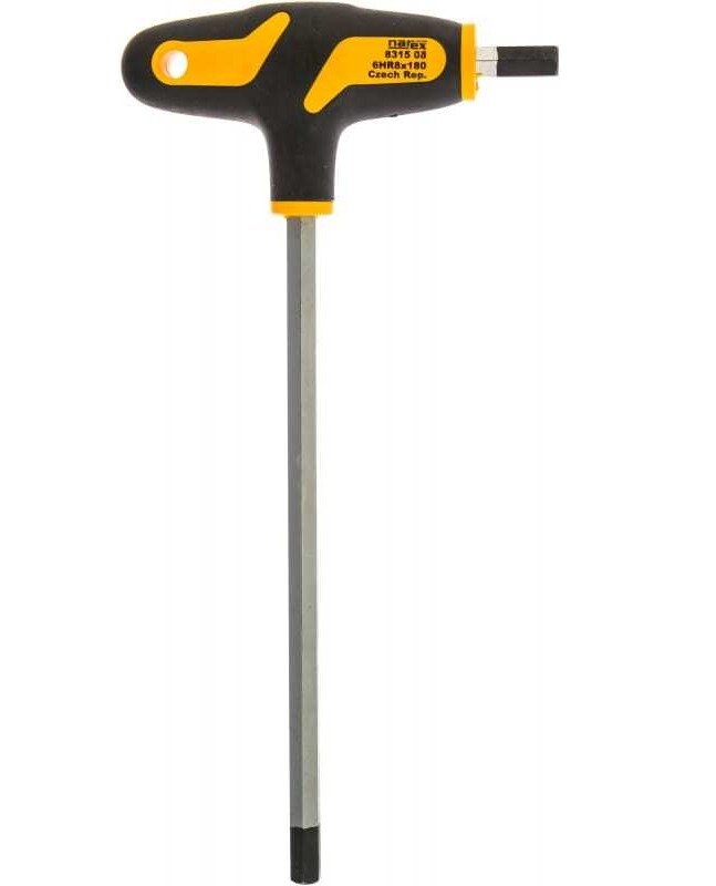Ключ HEX NAREX Т-образная ручка SW 8,0 l=180 мм 831508