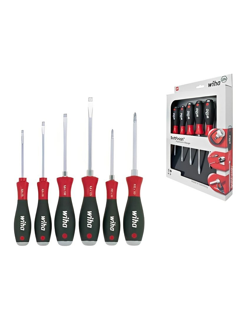 Набор ударных отвёрток Wiha 21250, рукоять SoftFinish (530SF HK6)