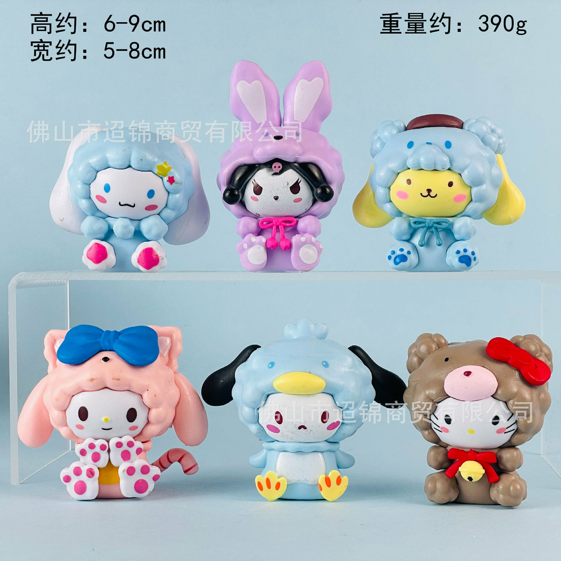 Блокнот для заметок My Melody, фигурка собаки Chloe Pacha, фигурка собаки Cinnamon, фигурка собаки Pudding