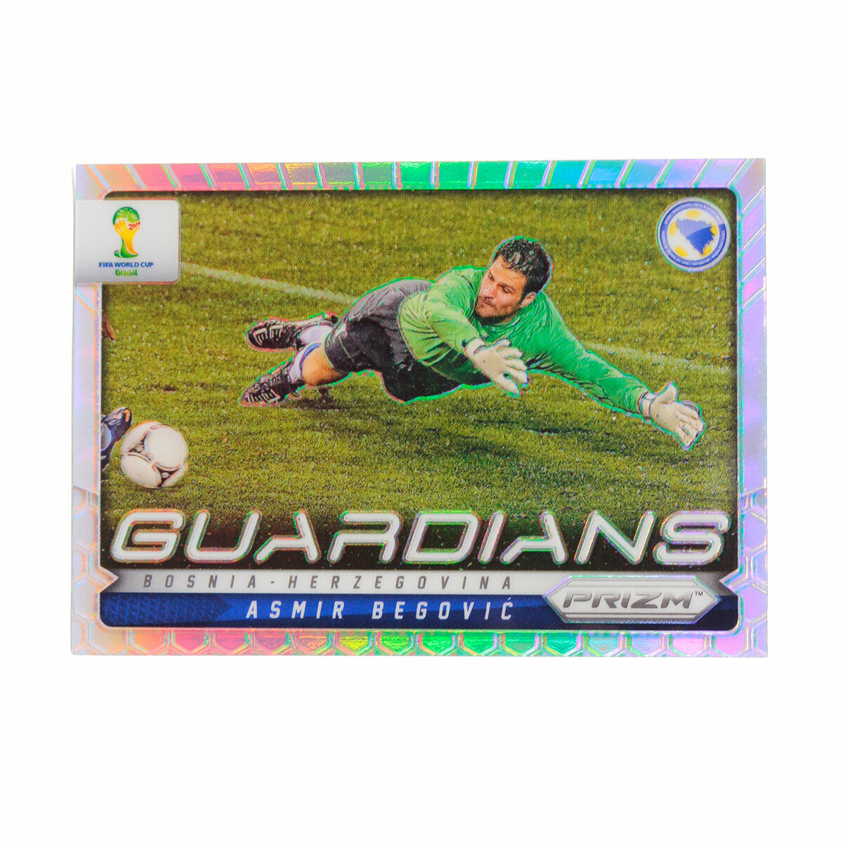 Коллекционная карточка Panini Prizm FIFA World Cup 2014: #G-4 Asmir Begovic - Guardians