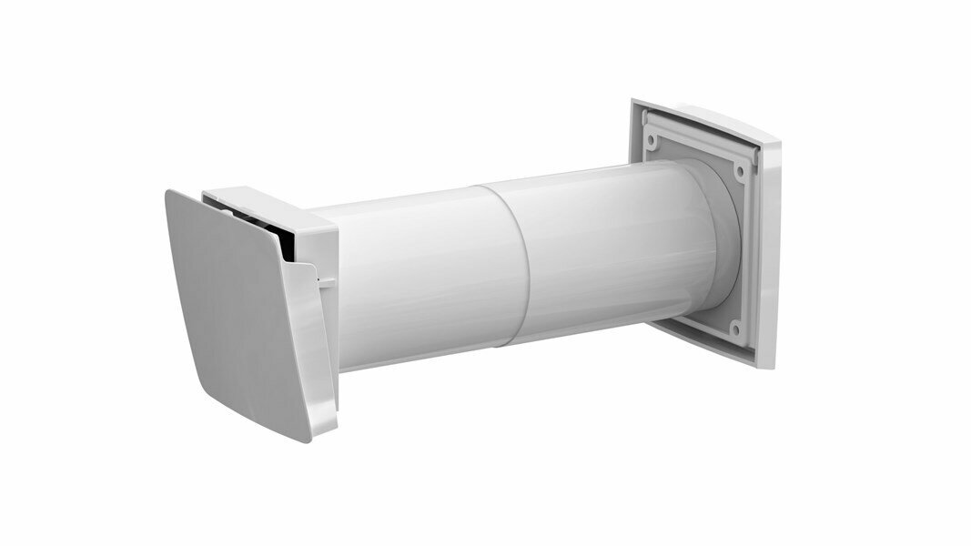 Vilpe WIVE 100 приточный клапан (приточ. клапан без термостата, фильтр, белая решетка 380040+793320)