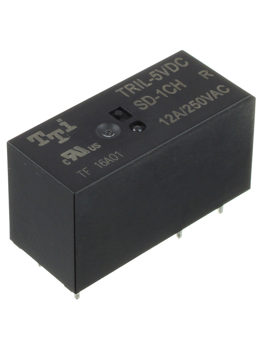 Реле 5В, 1 группа 12А 250В AC, TTi TRIL-5VDC SD-1CH R, SPDT 1CH
