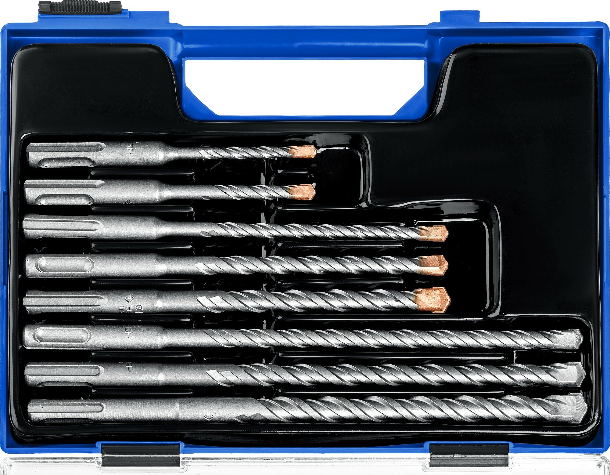 Набор буров ЗУБР Профессионал, 5/6х110, 6, 8, 10х160, 8, 10, 12х210 мм, хвостовик SDS-plus