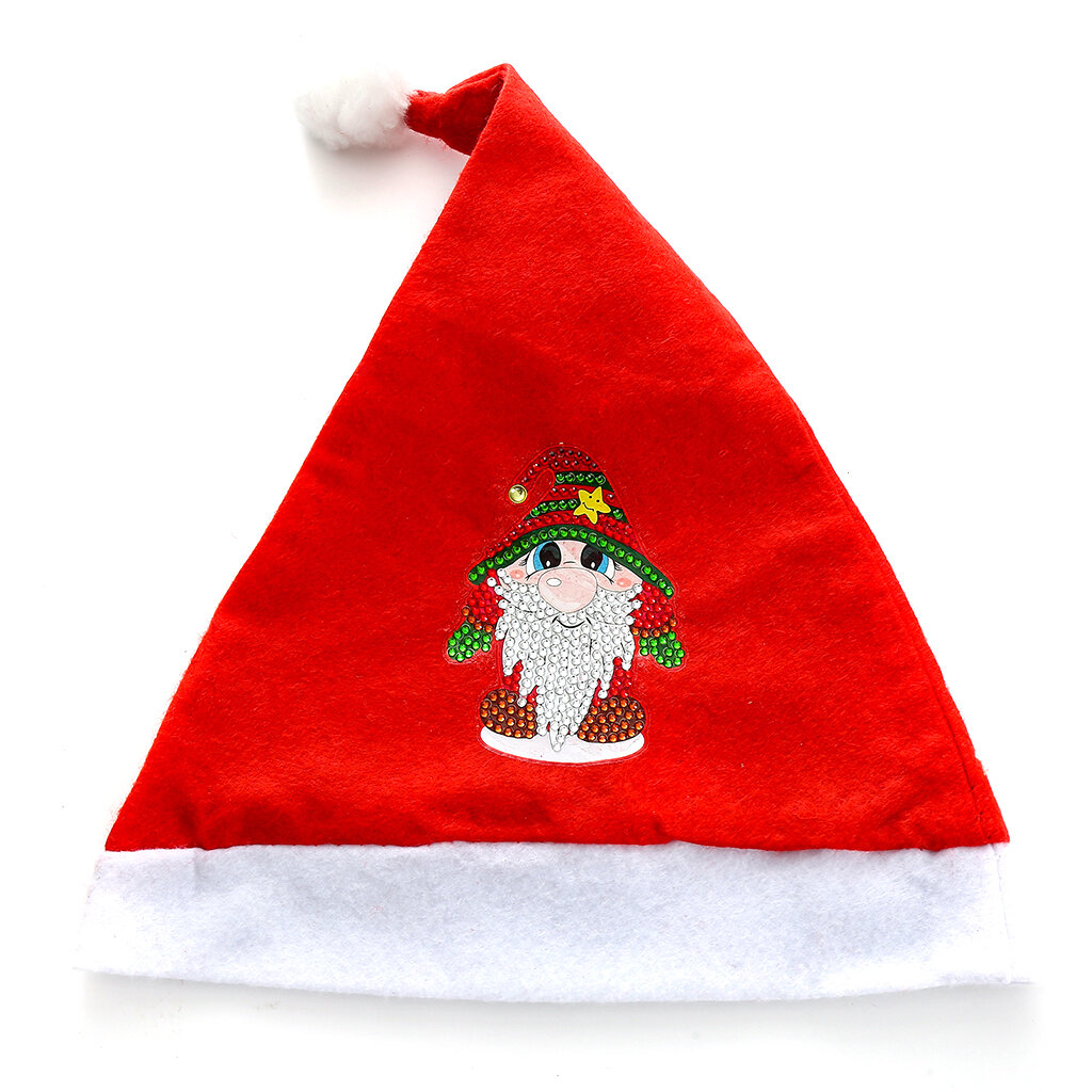 5D шляпа Санты с пайетками для украшения праздника и подарка детям