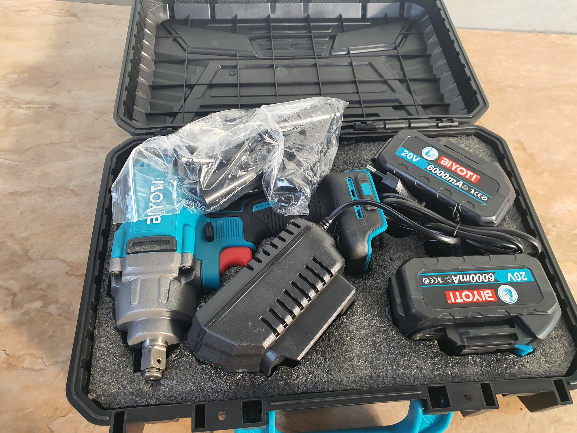 Гайковерт от Акб Мощный 600н/м 1.2 Biyoti.