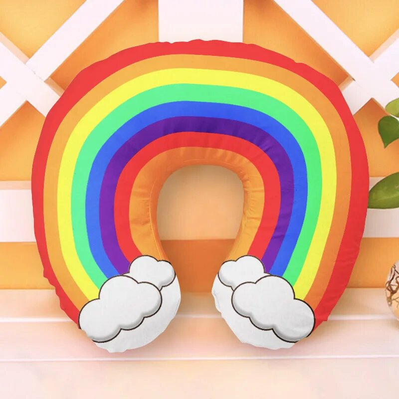U-образная подушка для шеи Rainbow-2