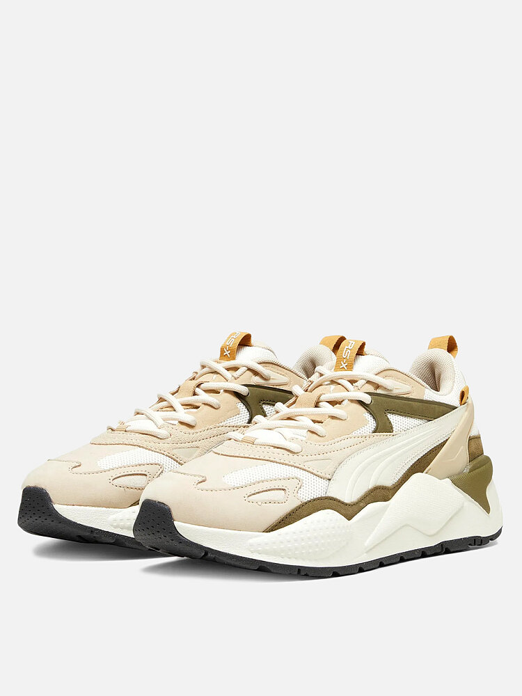 Кроссовки PUMA RS-X Efekt, полнота 6 (RU)/ на среднюю стопу, размер 41.5, бежевый,хаки — фото 1