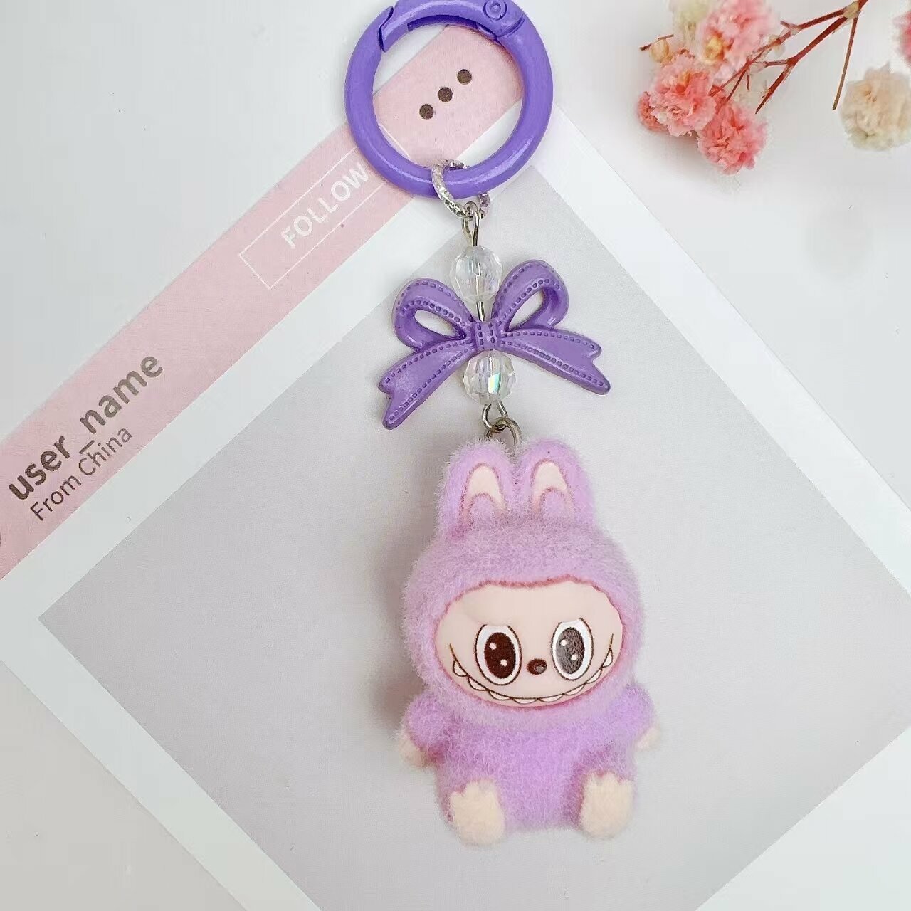 Брелок-пара MINISO Лабубу Монстер, 18, Женский