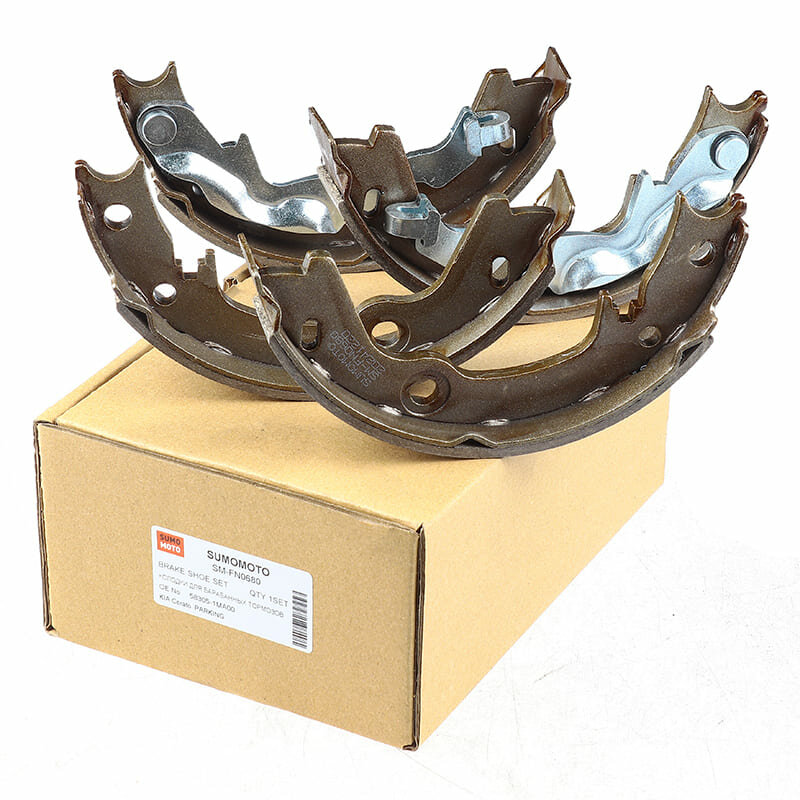 Колодки тормозные барабанные задние (ручника) SM-FN0680 SUMOMOTO; OEM 58305-1MA00; KIA Cerato