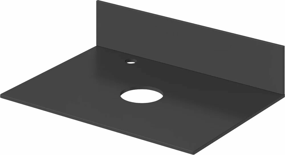 Столешница в ванную под раковину Itana Mari 65 черная матовая