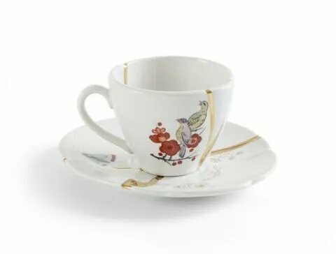 Seletti Чайная, кофейная пара "орнамент" на 1 перс.