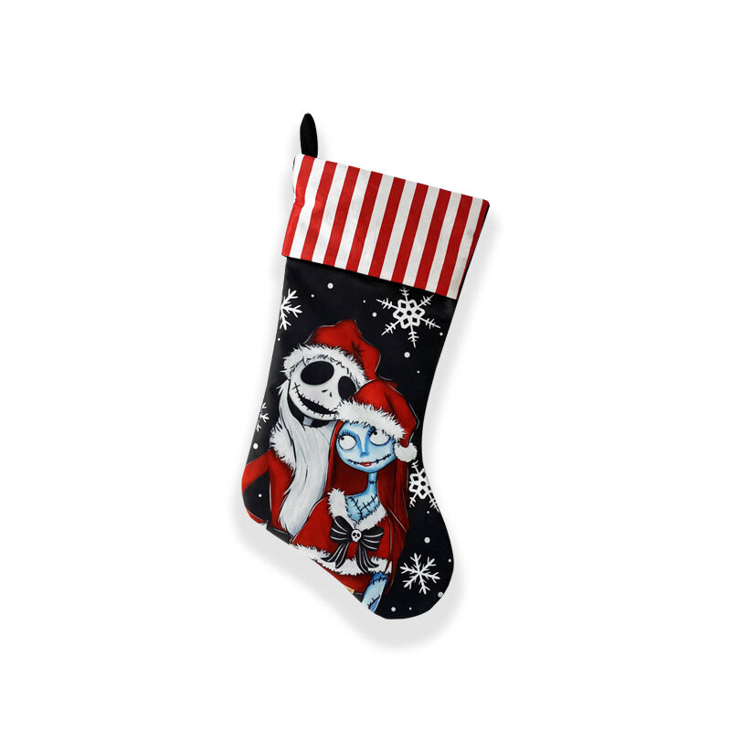 Новые рождественские чулки с лицами привидений, мешочки со сладостями, украшения для камина, подарочные пакеты, украшения для дома, ёлочные украшения