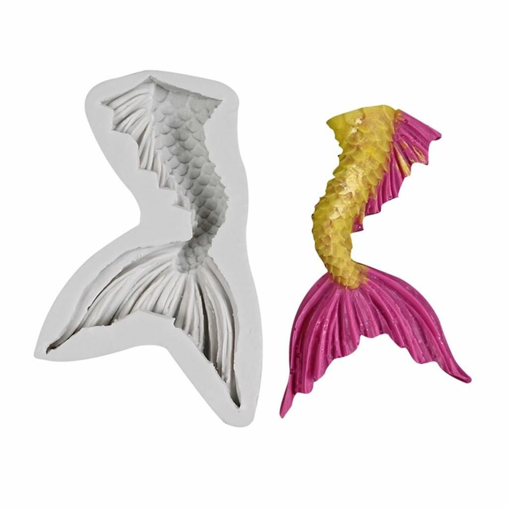 Пищевой силиконовый хвост русалки для тортов и шоколада, оборудование для выпечки