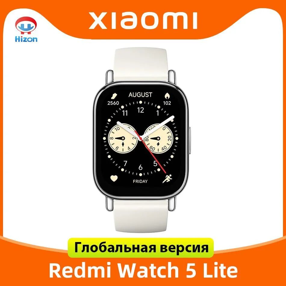 Смарт-часы Redmi Watch 5 Lite Глобальная версия, 1,96" AMOLED, Поддержка русского языка, телефонный звонок по Bluetooth