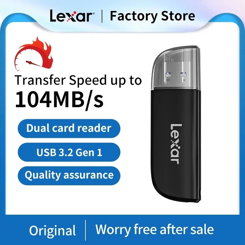 Устройство для чтения карт Micro sd Lexar, 2 в 1, USB, Gen1