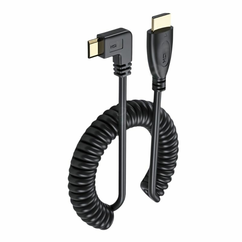 Стандартный пружинный видеокабель HDMI-mini HDMI версии 1.4-справа