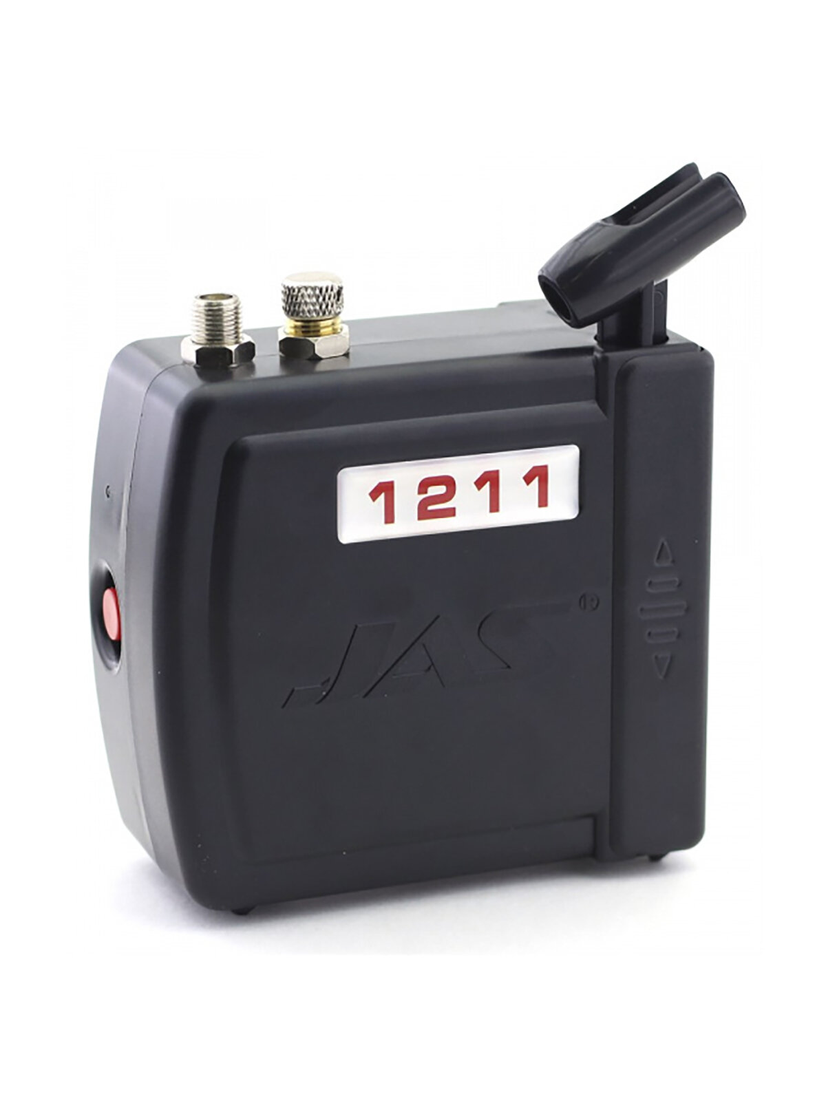 Мини компрессор безмасляный, 0.01 кВт с регулятором давления и автоматикой, JAS, 1211