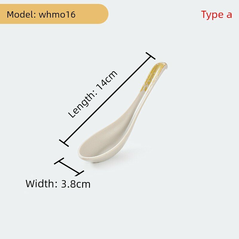 Ложка из меламина Xiangyuan для ресторанов и отелей, маленькая ложка для супа, имитация фарфора, пластиковая ложка Тип
