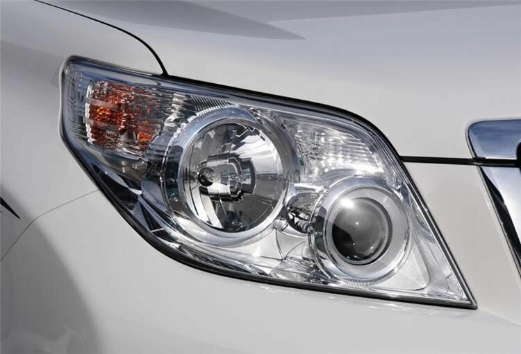 Корпус фары (стекло) для Toyota Prado 150 2010-2013 — передний левый и правый, прозрачный, пара, комплект 2 шт
