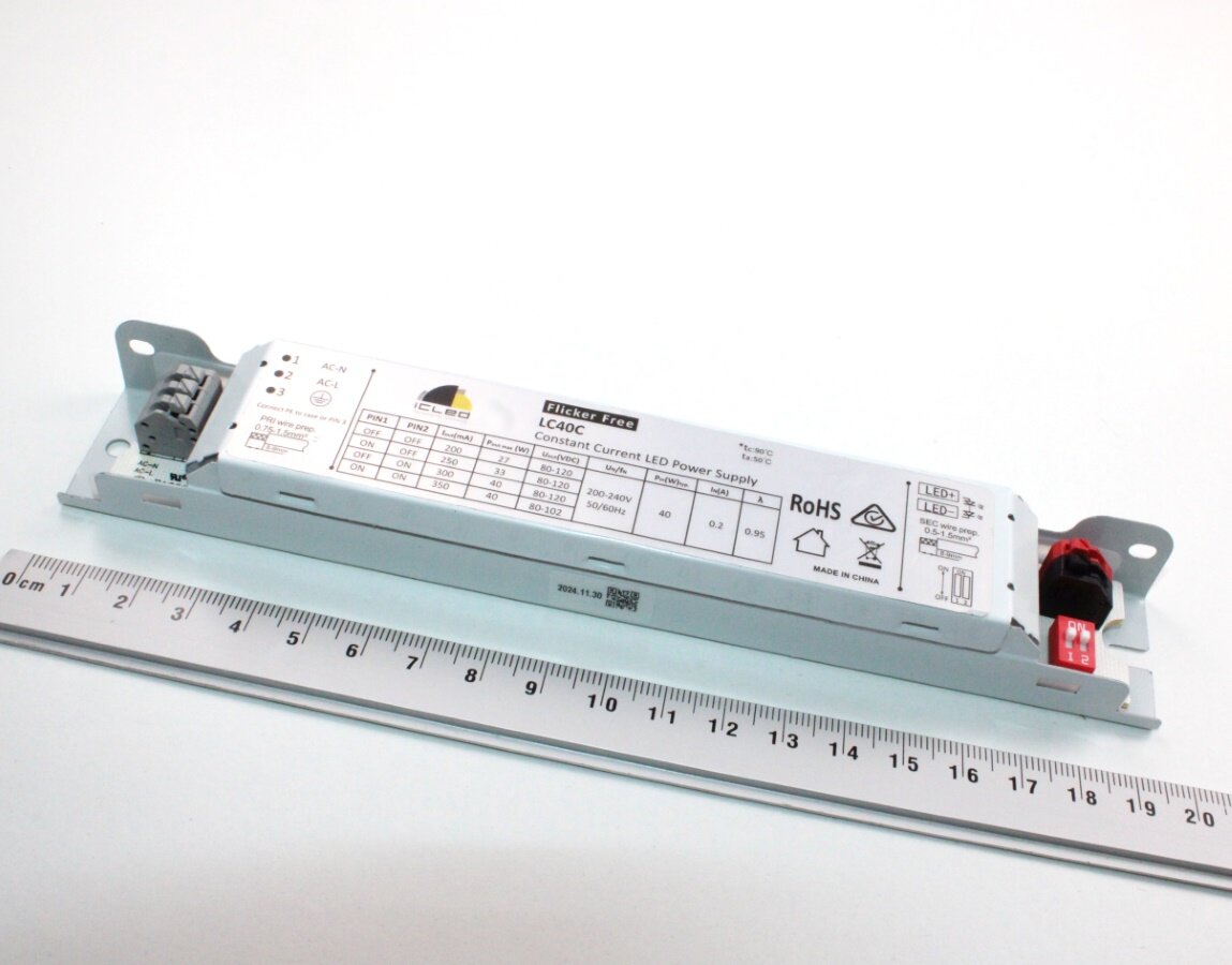 80-120VDC, 200/250/300/350mA, вх.200-240VAC, 40W LC40C «Армстронг», Драйвер тока