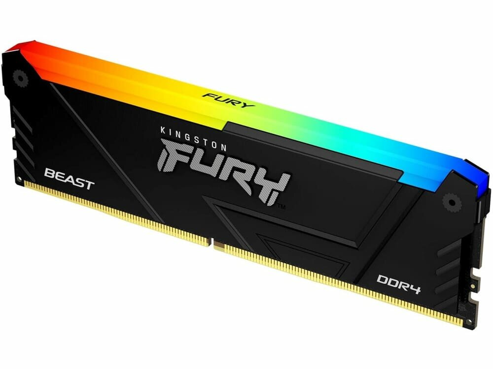 Оперативная память для компьютера Kingston Fury Beast RGB DIMM 32Gb DDR4 3600 MHz KF436C18BB2A/32