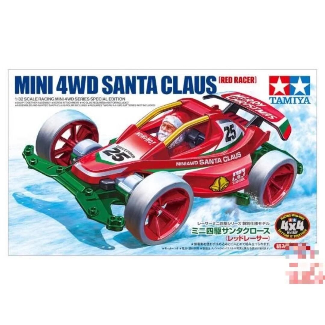 Tamiya 1/32 Mini 4WD Santa Claus Red Racer 95698 модель для сборки