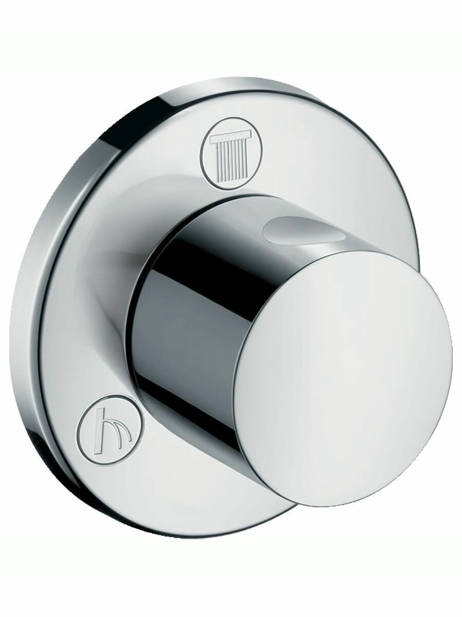 Комплект переключатель потоков для душа hansgrohe Trio на 3 потребителя 15932000, хром + Скрытая часть Hansgrohe Trio Stop 15981180