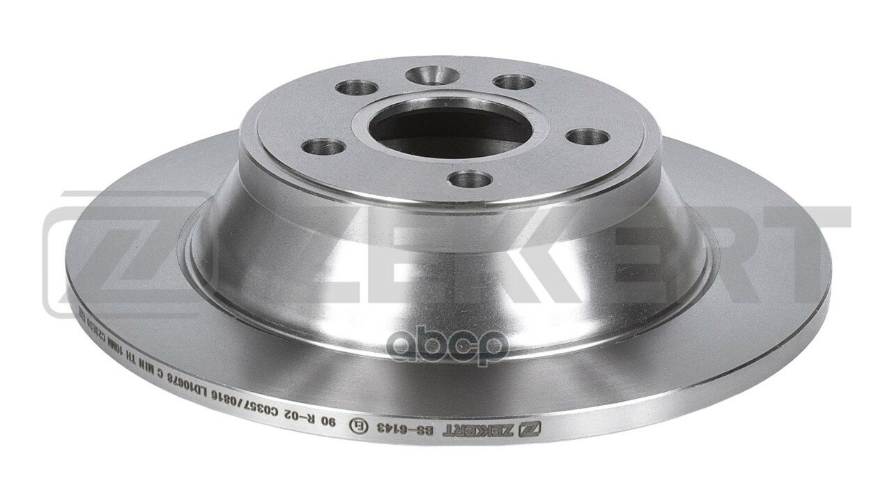 Диск торм. задн. Volvo S80 II 06- V70 III 13- (для автомобилей с механическим стояночным тормозом) Zekkert арт. bs-6143